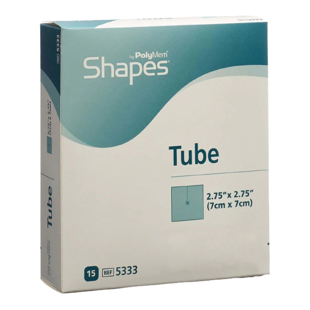 Polymem Shapes Tube Foam Dressing, 2.75 x 2.75 Inch - Case of 30