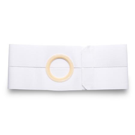 Nu-Hope Nu-Form 6" Ostomy Support Belt, 3-1/8", White, Prolapse Flap - Each