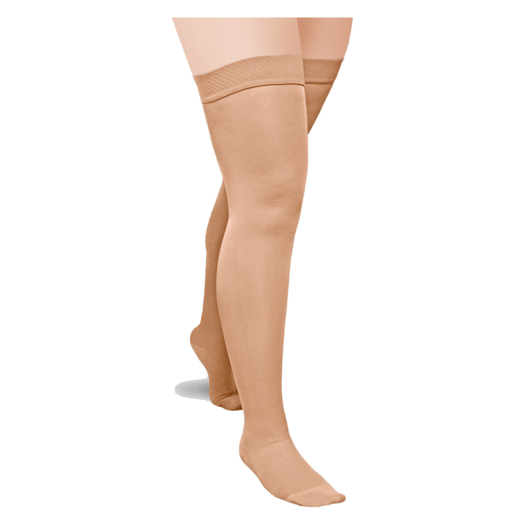 ExoSoft Thigh High Extremity Stockings, Average, Small, Beige, Closed ...