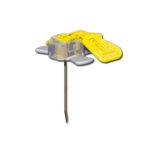 MiniLoc Huber Infusion Set with Fixed Wing Hub, 20 Gauge, 1 Inch - Each