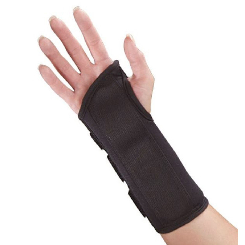 Deroyal Wrist Brace Black D-Ring Malleable Palmar Stay, 8-1/2 Inch ...