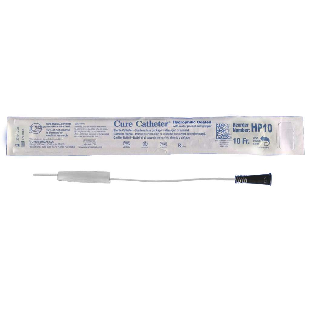 Cure Pediatric Hydrophilic Catheter, 10 Fr - Case of 300