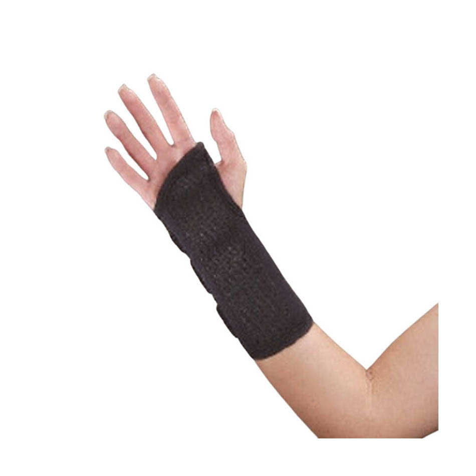 Deroyal Wrist Brace Black D-Ring 8 Inch Length Malleable Palmar Stay ...