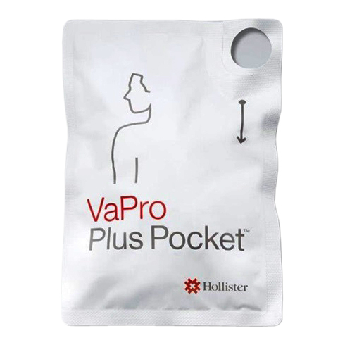 VaPro Plus Pocket No Touch Intermittent Catheter, 10 Fr, 16" - Box of 30