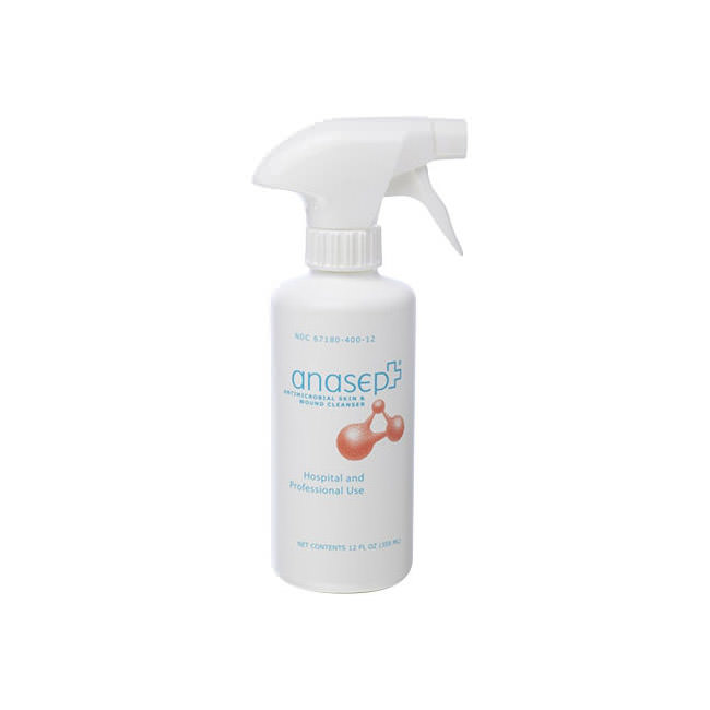 Anasept Antimicrobial Skin and Wound Cleanser with Trigger Sprayer, 12 ...