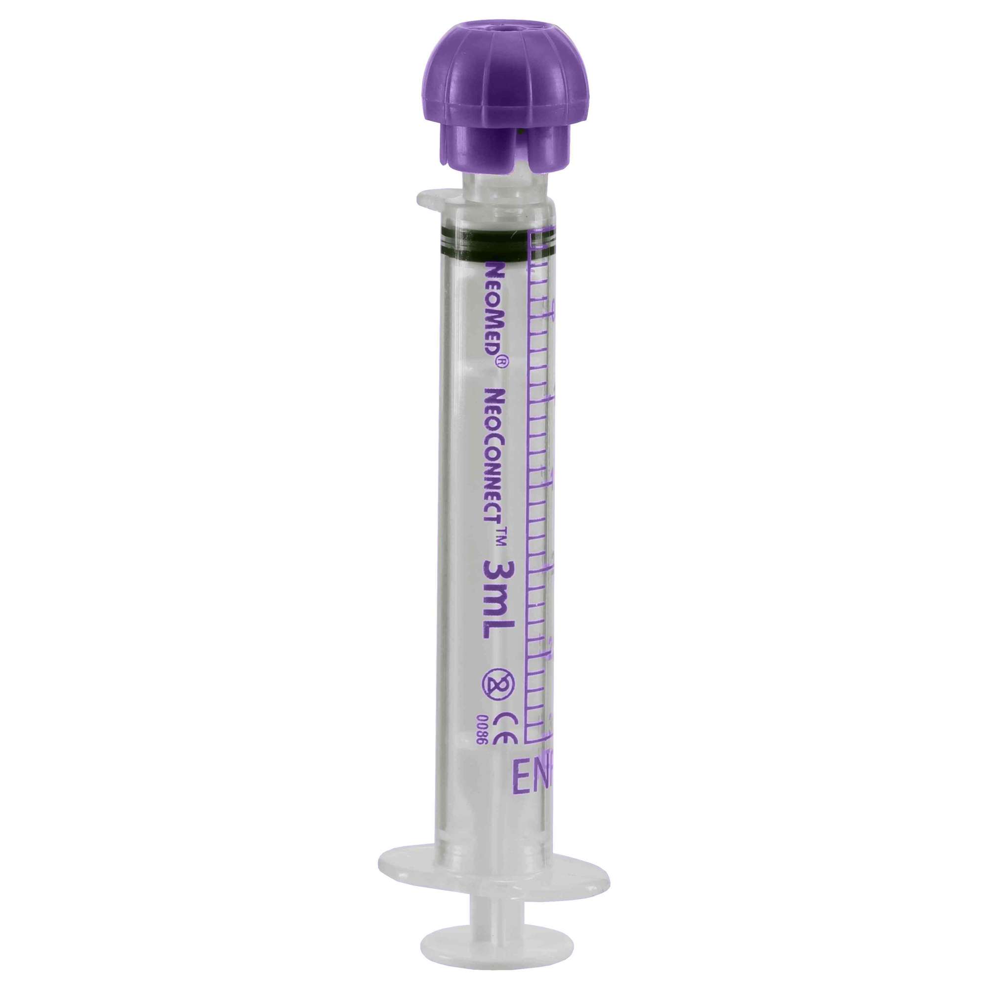NeoConnect Enteral Oral Syringes with ENFit Connector, 3 ml, Purple ...