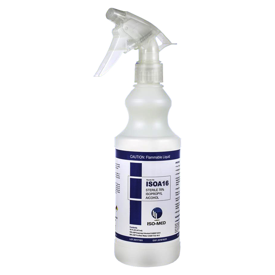 ISOA16 Sterile 70% Isopropyl Alcohol Surface Disinfectant Cleaner ...