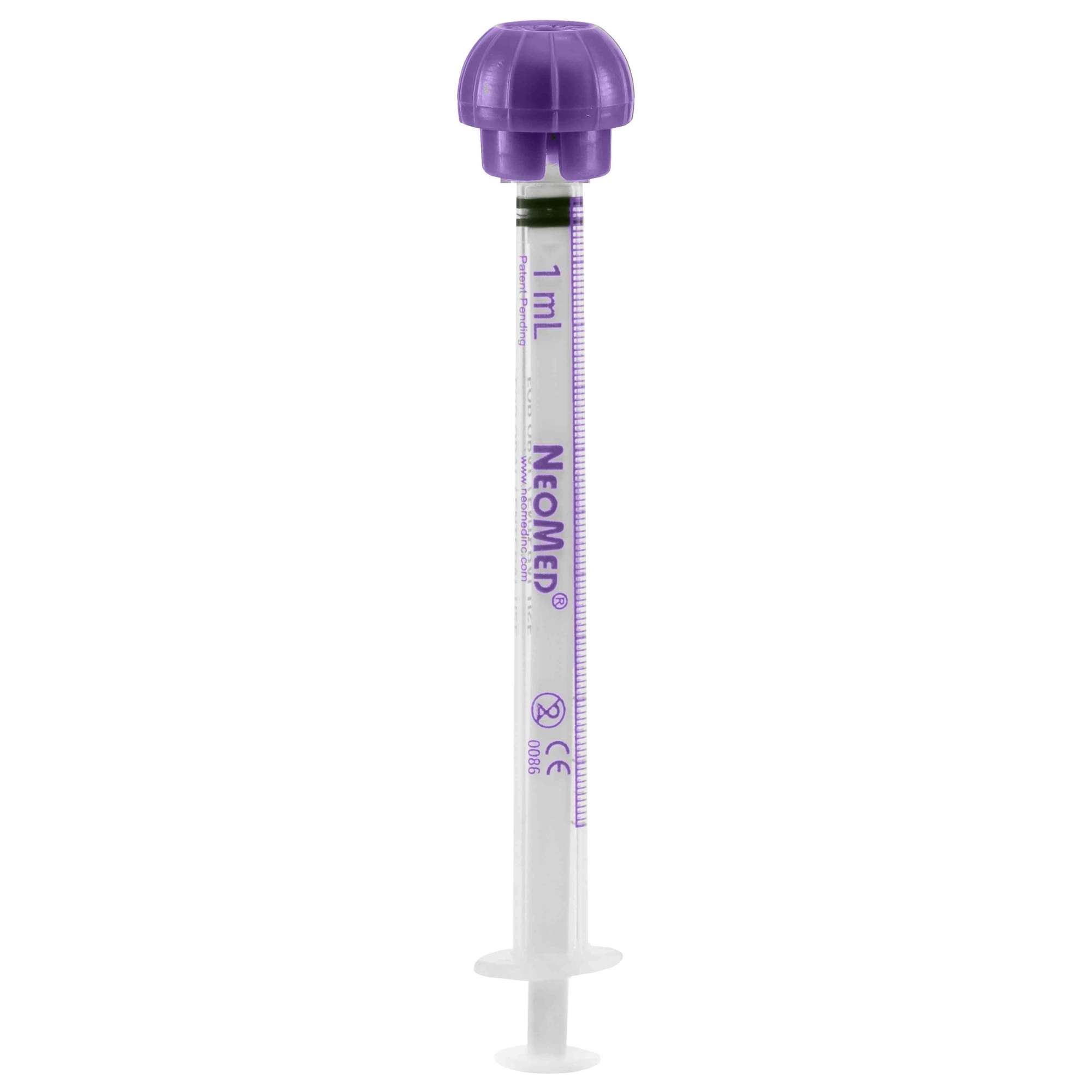 NeoConnect Enteral Oral Syringes with ENFit Connector, 1 ml, Purple ...