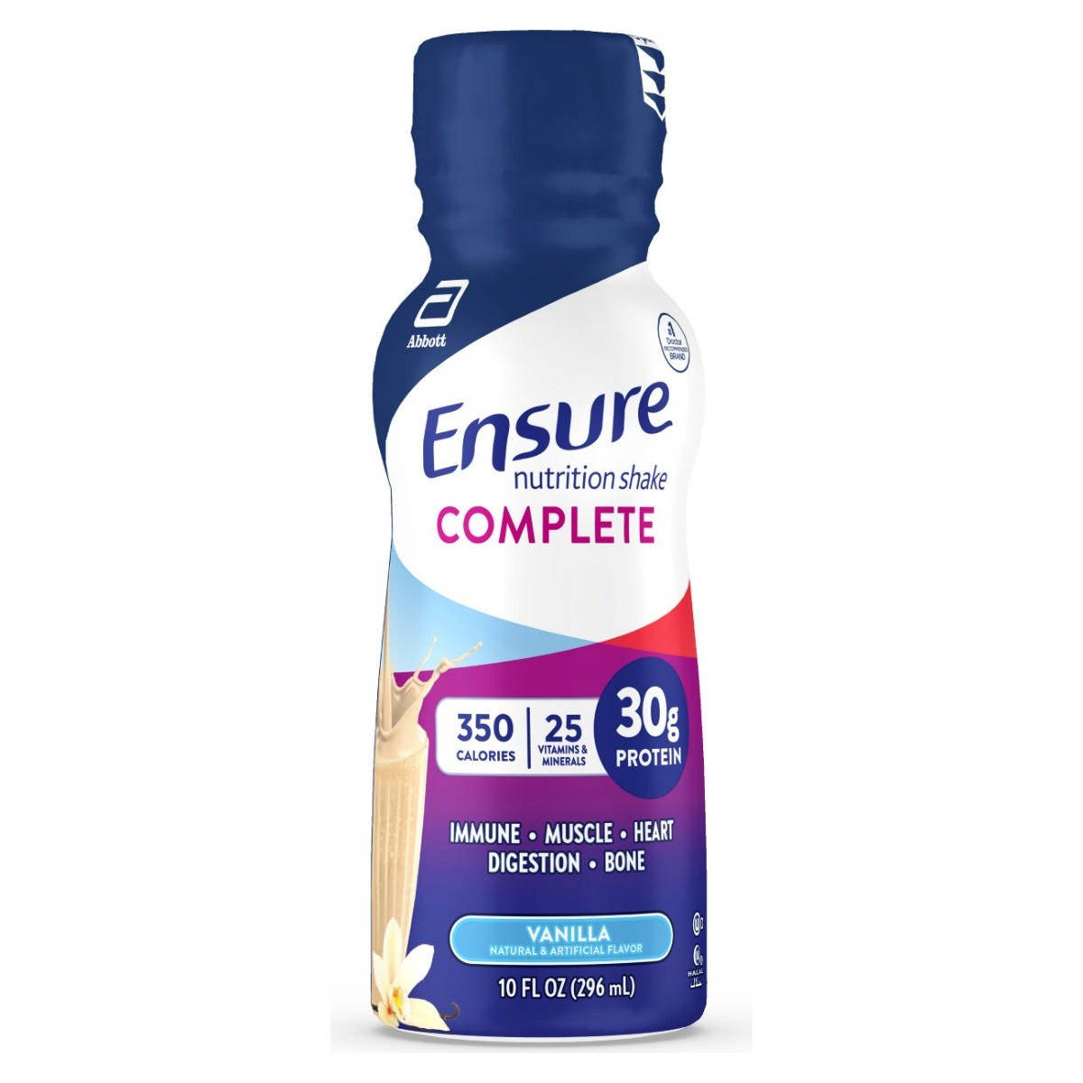 Ensure Complete Ready to Use Nutrition Shake, Vanilla, 10 oz - Case of 16