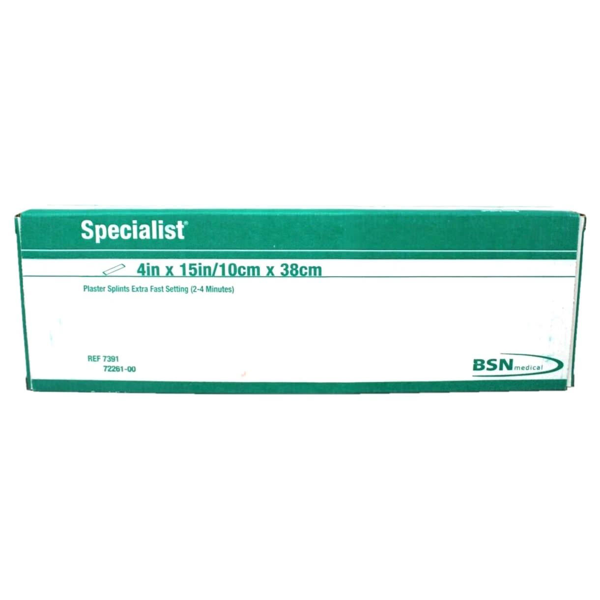 Specialist X-Fast White Plaster Splint, 4 x 15 Inch - Box of 50