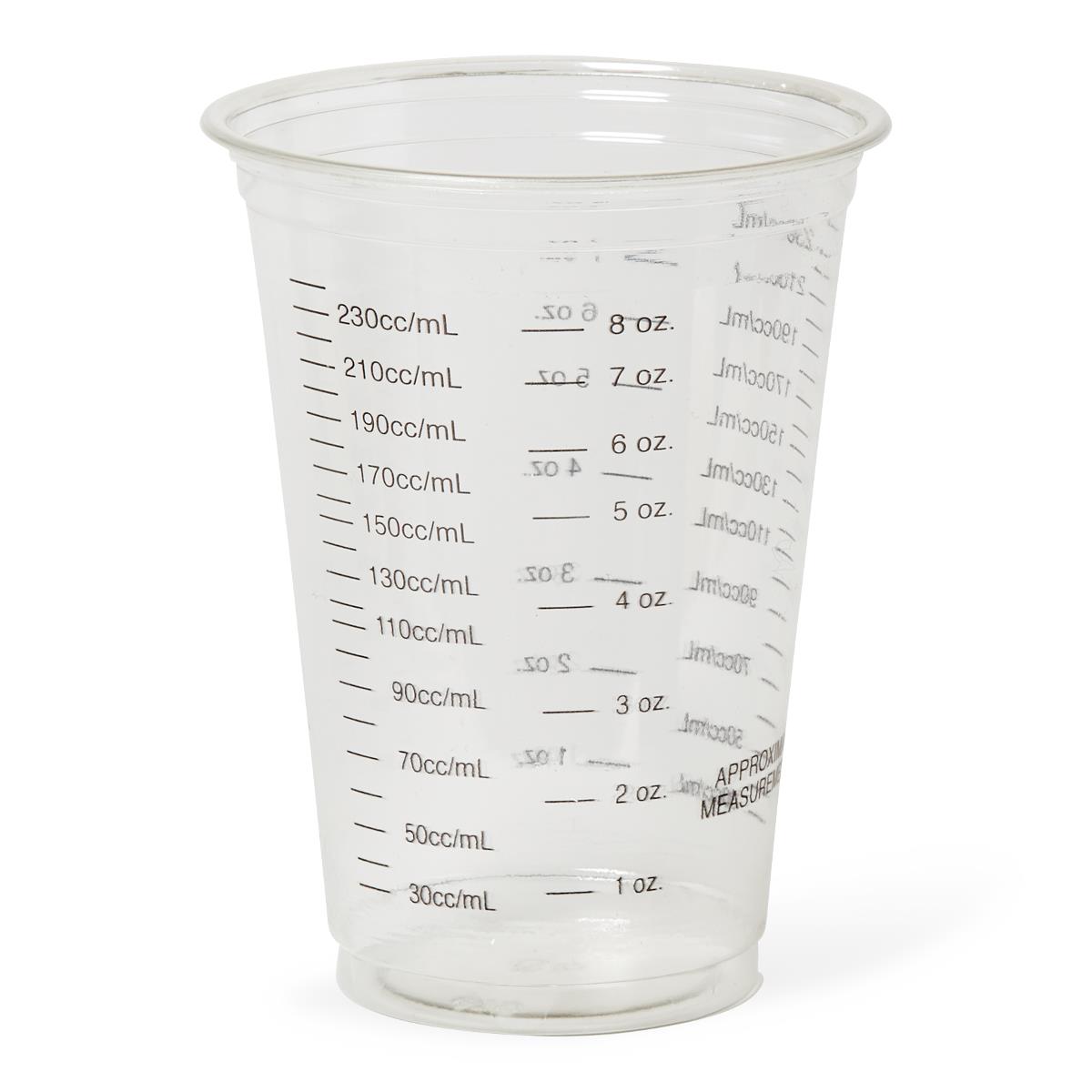Medline Disposable Graduated Cold Plastic Drinking Cups - Case of 1000