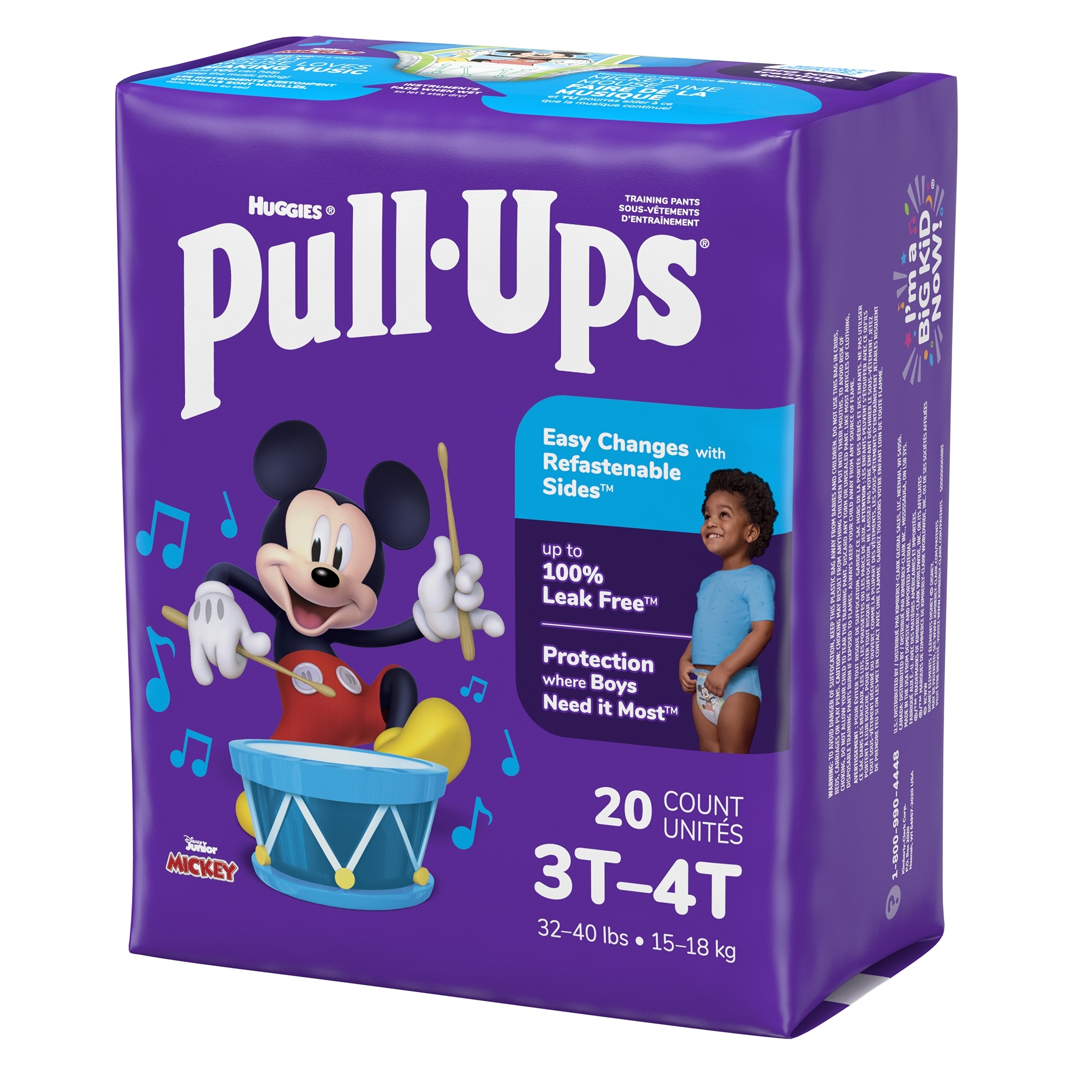 Pull-Ups Potty Training Pants For Boys, 3T-4T - Case of 80