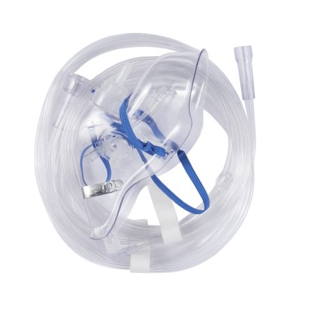 Sun Med Oxygen Mask with ETCO2 Monitoring Clear Adjustable Head Strap ...