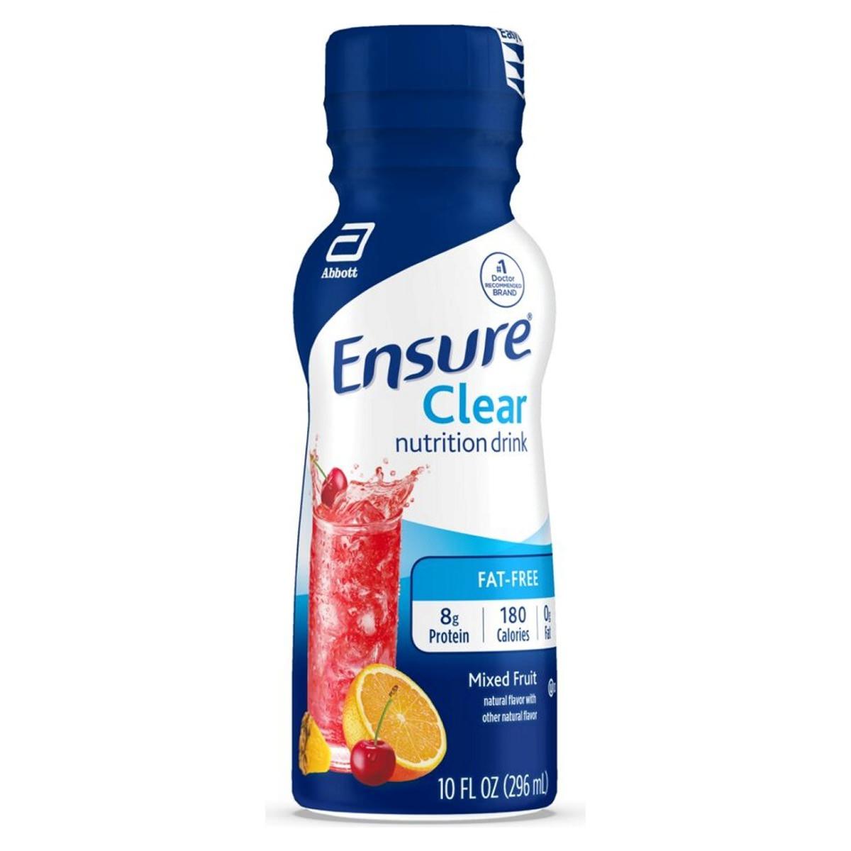 Ensure Clear Nutrition Drink, Mixed Fruit, 10 oz - Each