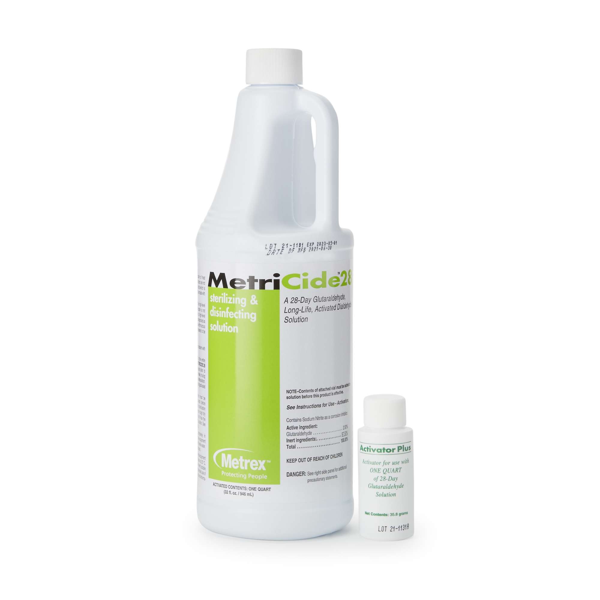 MetriCide 28 Glutaraldehyde High-Level Disinfectant Liquid, Bottle, 32 ...
