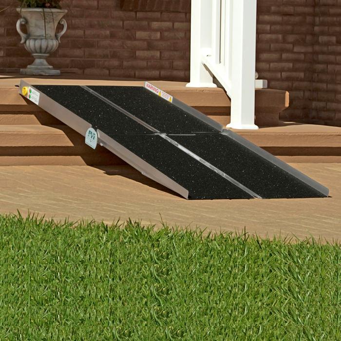 PVI Multifold Wheelchair Ramp 5'L x 30"W - Compact Portable Ramp