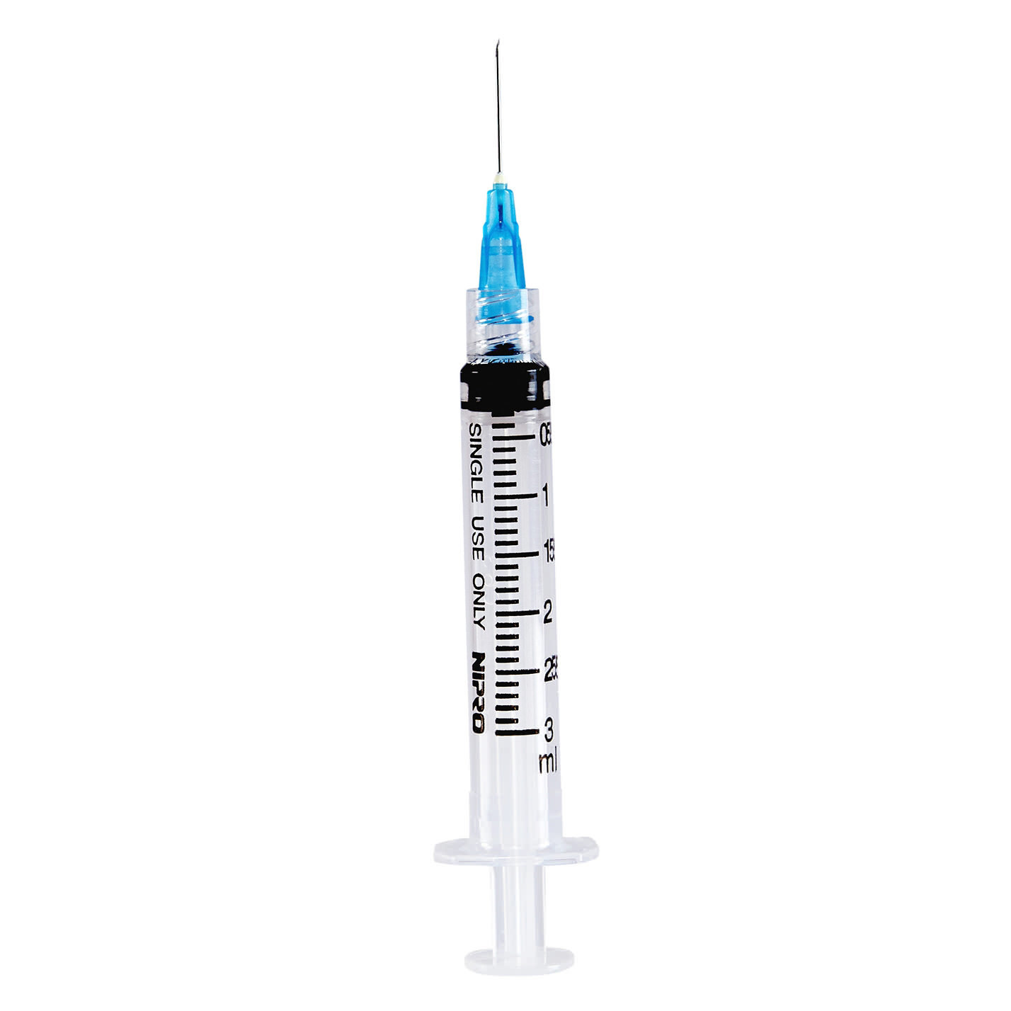 Nipro Standard Hypodermic Syringe with Detachable Needle, 23 Gauge, 1 ...