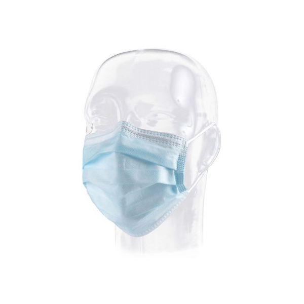 Aspen Surgical Products ASTM Level 1 Procedure Mask, Blue - Case of 500