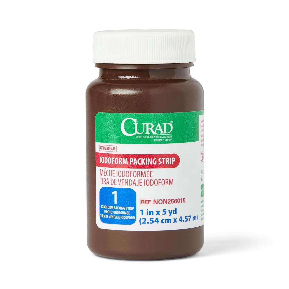 Curad Sterile Iodoform Packing Strip, 100% Cotton Gauze, Case of 12