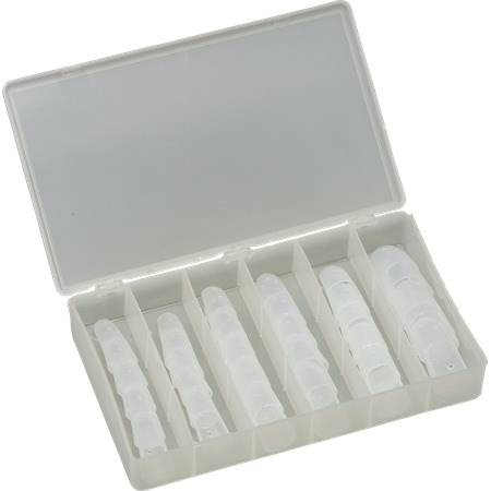 Deroyal Stax Finger Splint Size 1, Clear, Plastic, Opaque