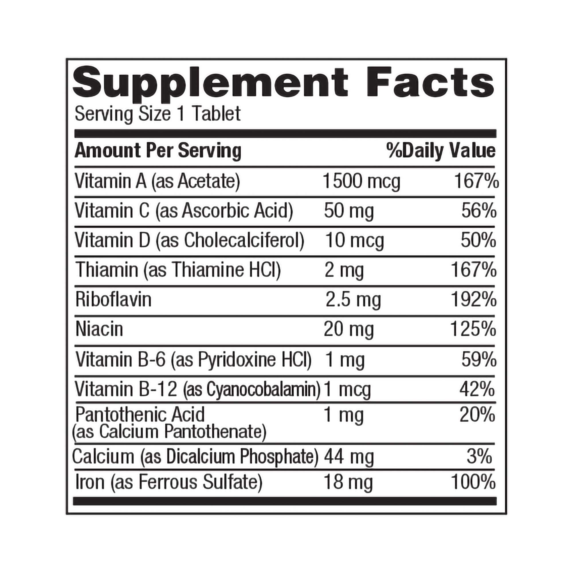 Geri-Care Multivitamin Supplement with Minerals, Unflavored - Case of 1200