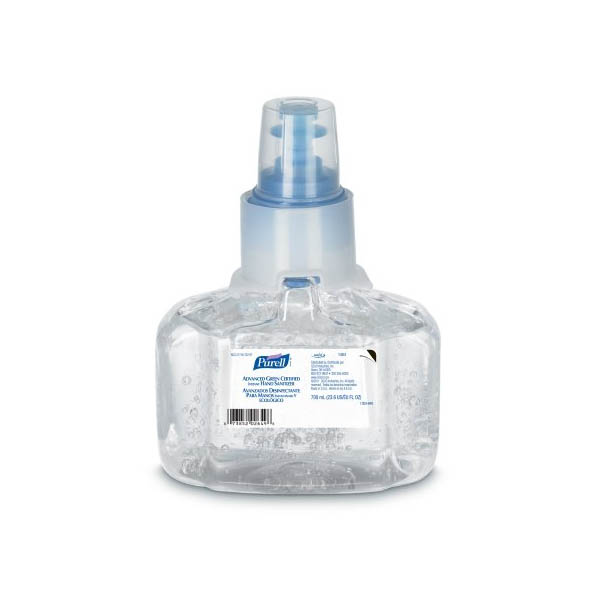 Purell Advanced Hand Sanitizer, Dispenser Refill Bottle, 700 mL - Case of 3