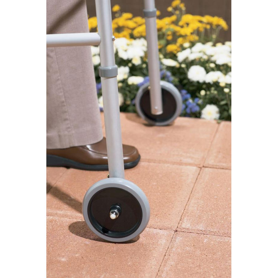 Medline G07723M 5" Walker Wheel Footpiece Set | Pair of 2