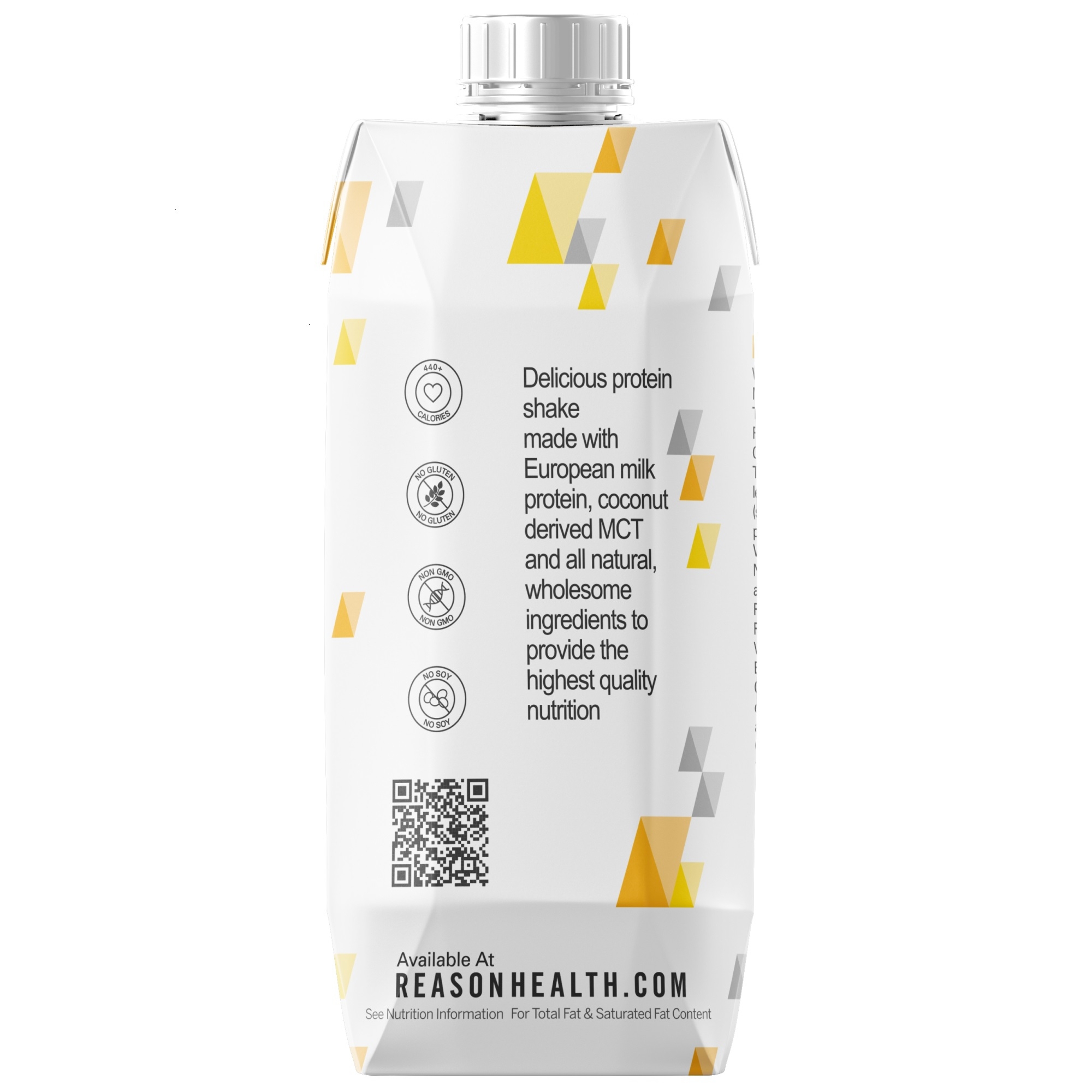 Reason Health High-Calorie Oral Supplement, Chocolate, 11 oz - Case of 12