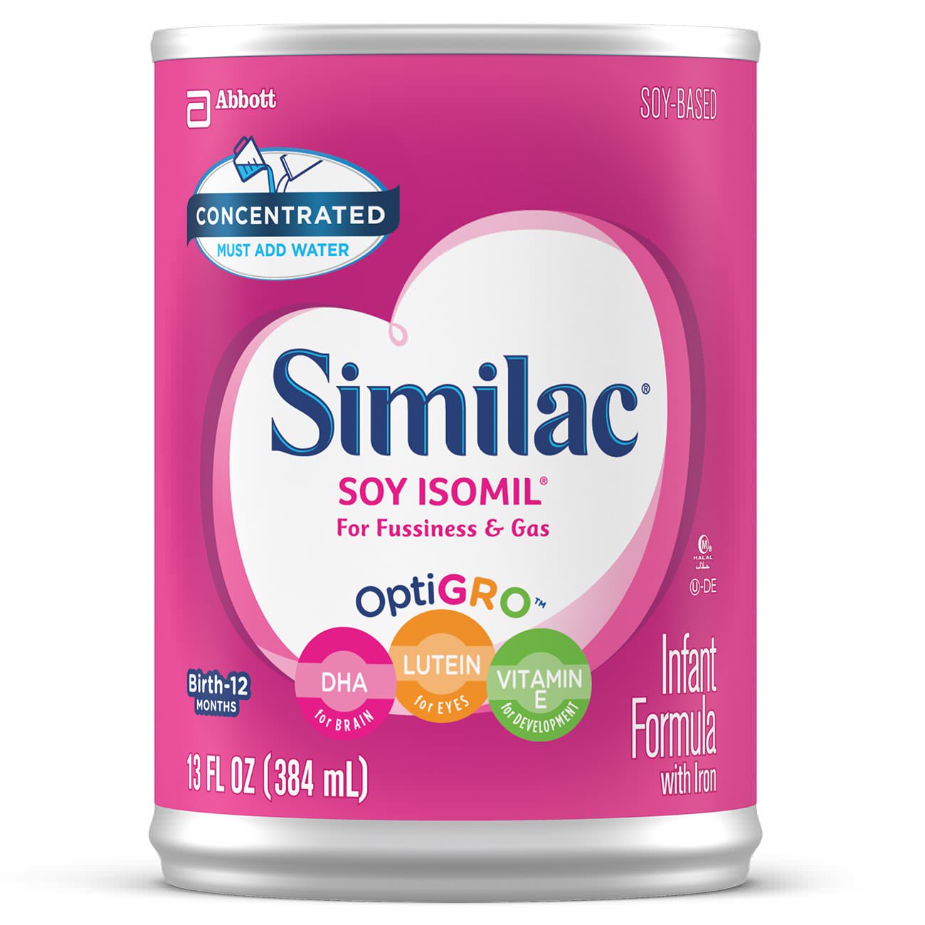Similac Soy Isomil Infant Formula with OPTIGRO, 13 oz - Each