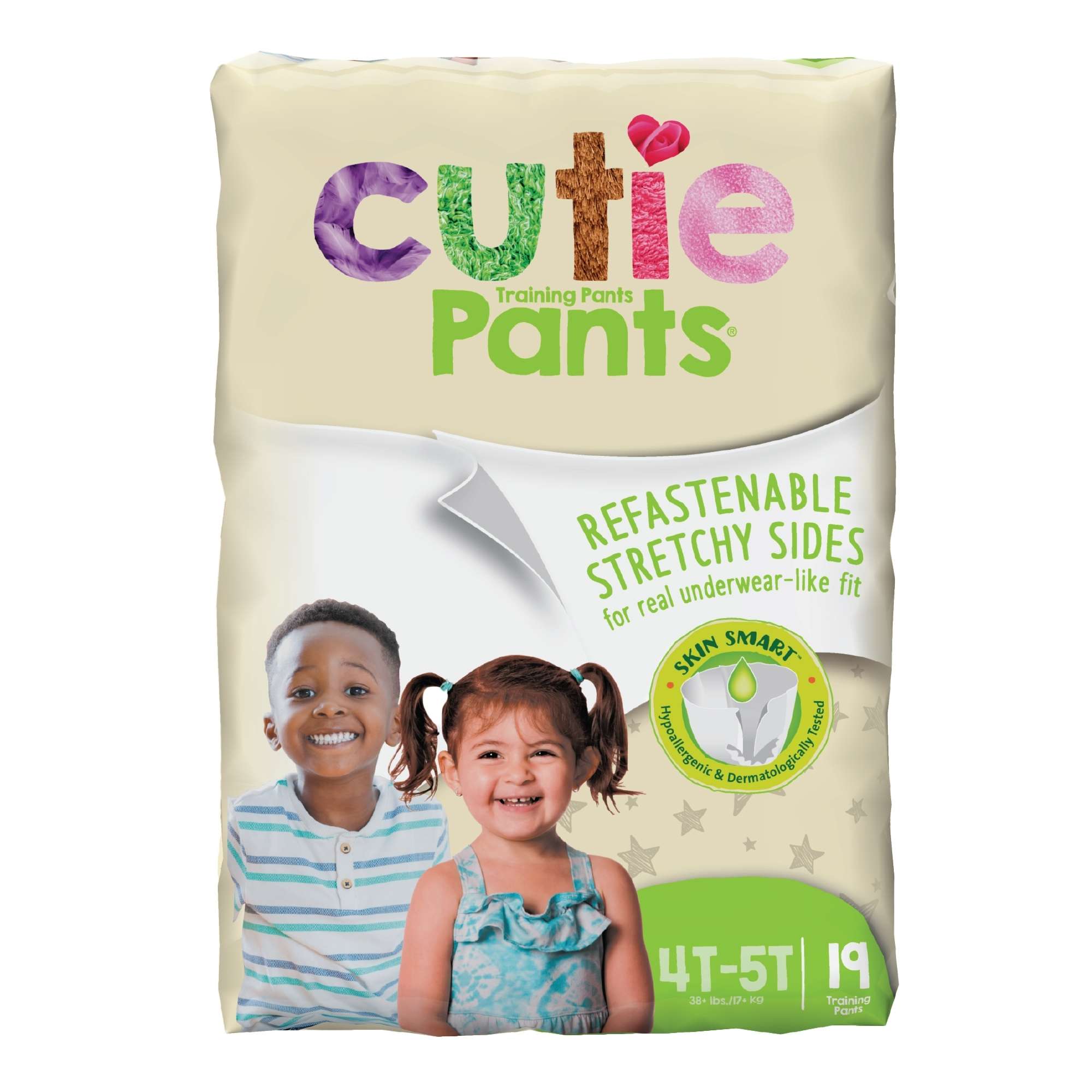 Cuties Toddler Unisex Training Pants, 4T to 5T - Case of 76