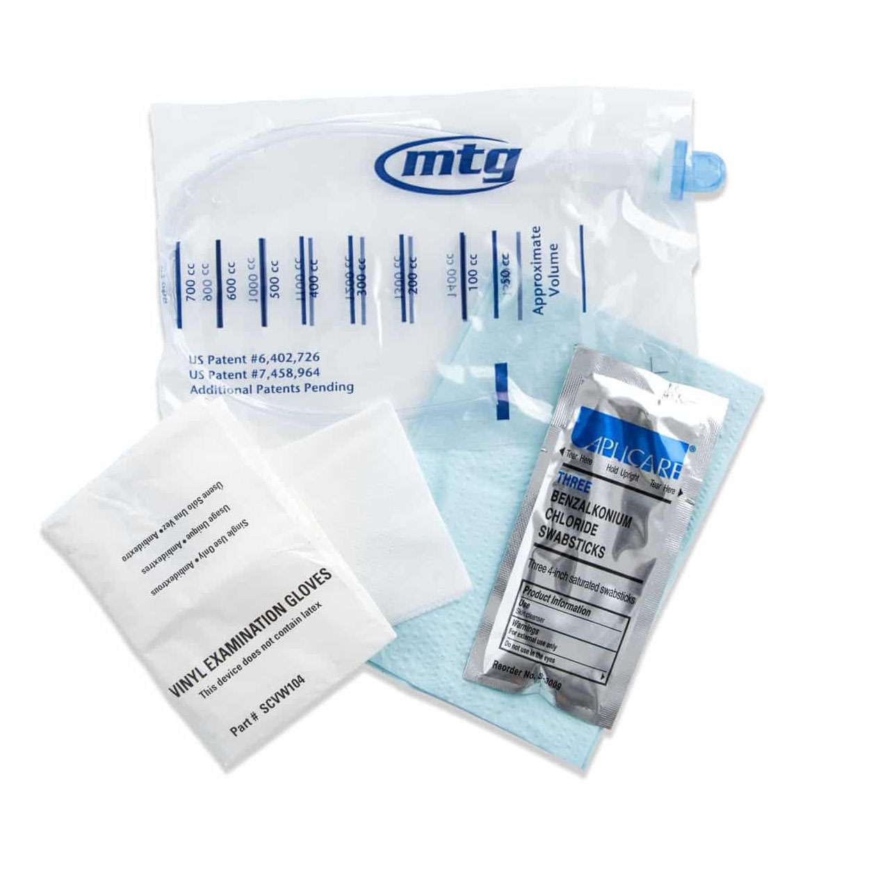 EZ-Advancer Closed System Intermittent Catheter Kit, 14 Fr, 16" - Each