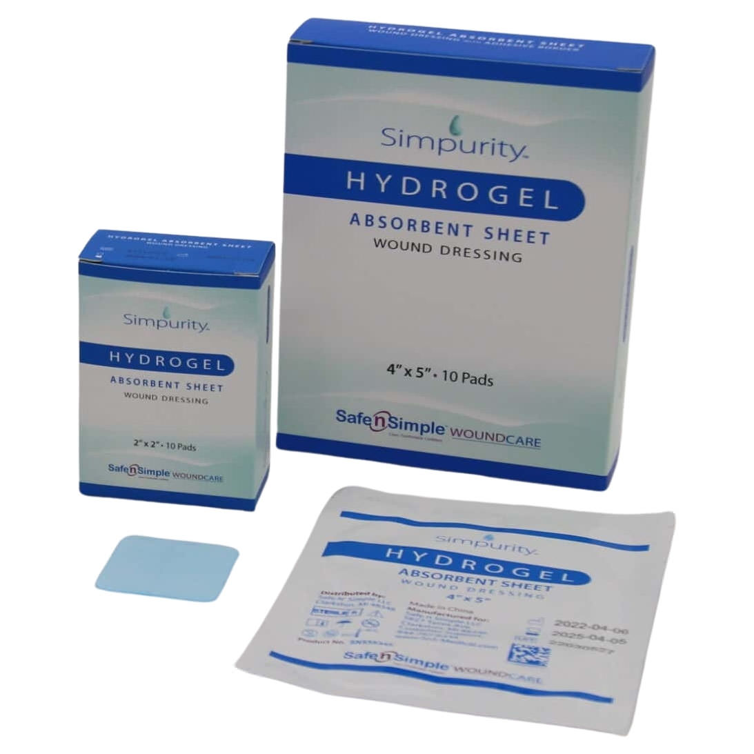 Simpurity Hydrogel Absorbent Sheet | Hydrogel Dressings