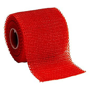 Delta-Cast Conformable Polyester Cast Tape, Red, 4" x 12 Feet - Box of 10