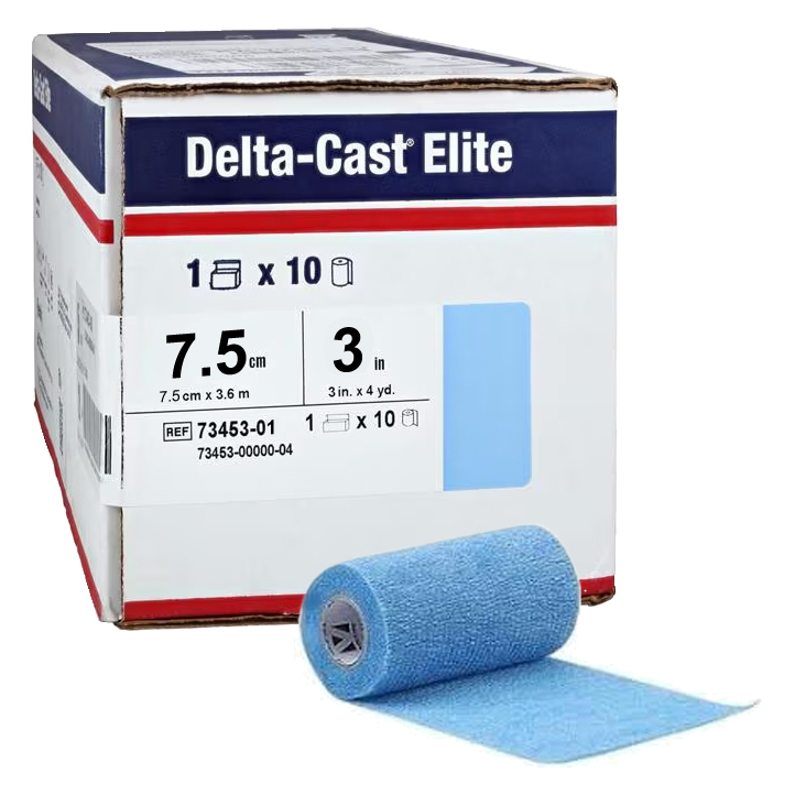 Delta-Cast Elite Polyester Cast Tape, Light Blue, 3 Inch x 12 Feet ...