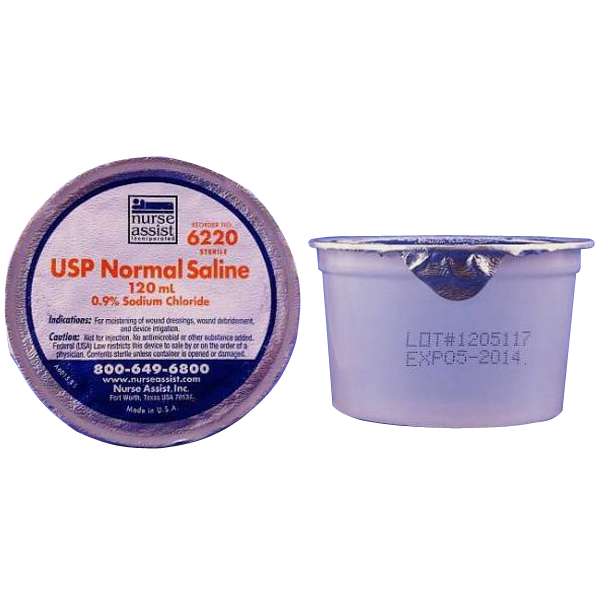 SteriCare USP Normal Saline, 120 mL