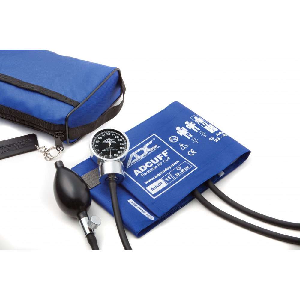 ADC Diagnostix 778 Pocket Aneroid Sphyg, Adult Only, Royal Blue