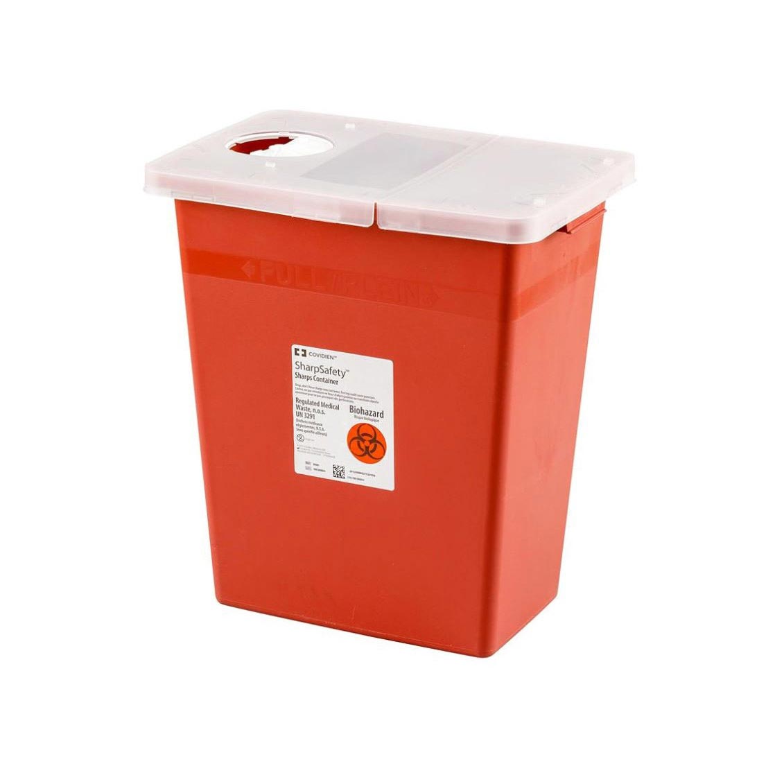Monoject Large Volume Container with Hinged Lid, 18 Gallon, Horizontal ...