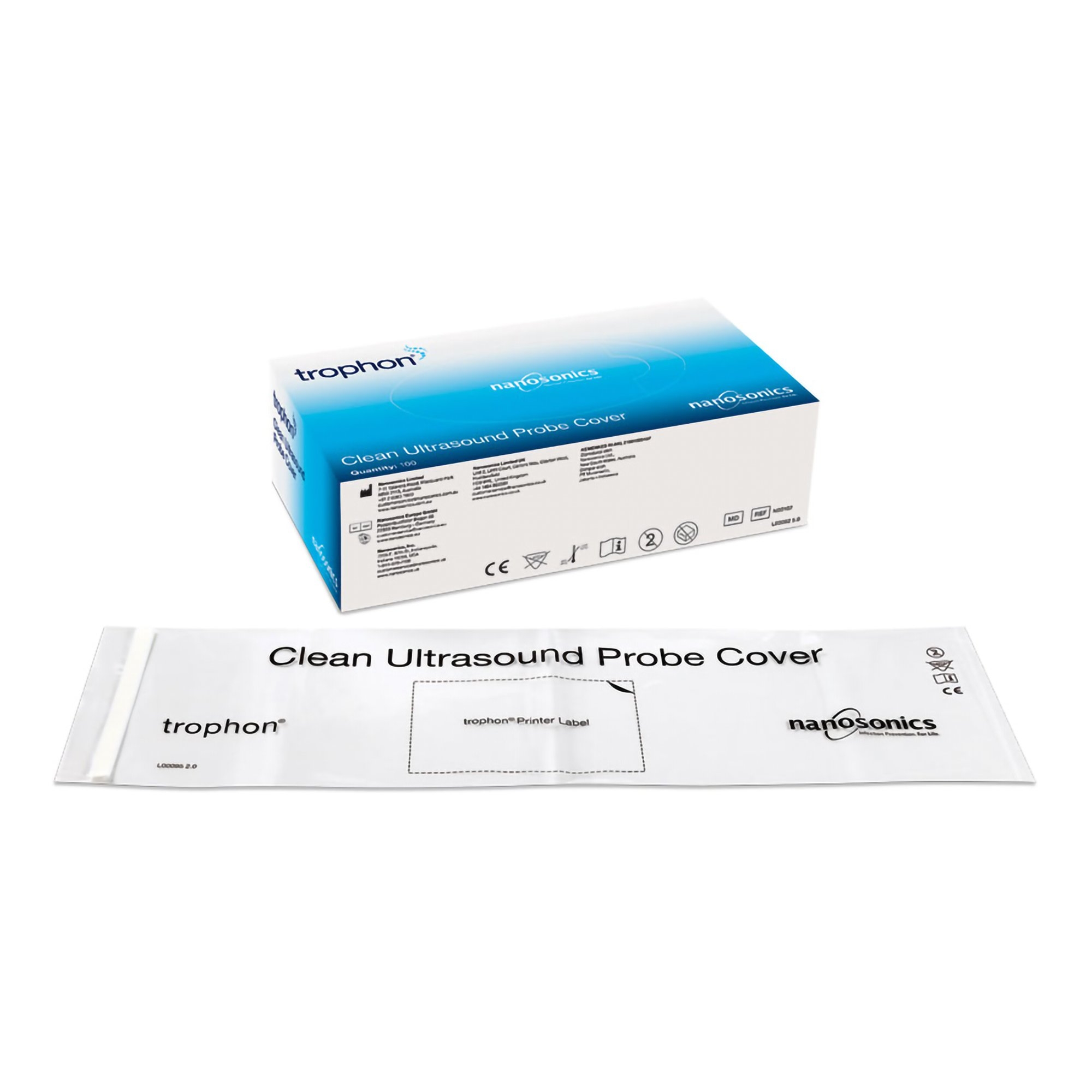 Nanosonics trophon Clean Ultrasound Probe Cover, Box of 100