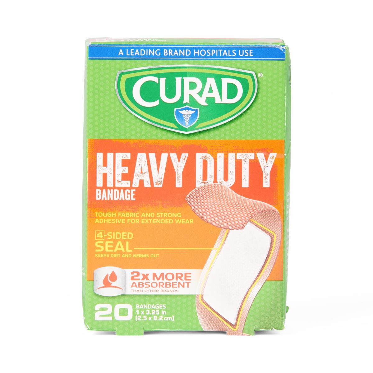 Medline CURAD Extreme Hold Bandages, 1" x 3.25" - Box of 20