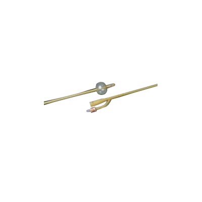 Bardex Lubricath Latex 2-Way Foley Catheter, 5cc, 24 Fr - Case of 12