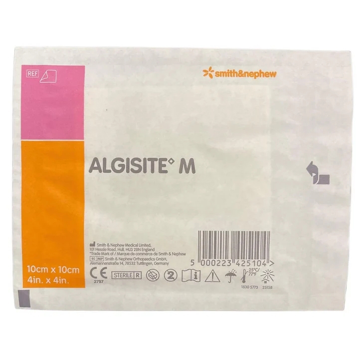 AlgiSite M Calcium Alginate Dressing, 4 x 4 Inch - Case of 100