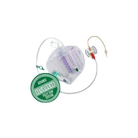 Bard Advance LubriCath Coude Foley Catheter Tray with 350mL Urine Meter ...