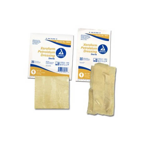 Xeroform Xeroform Petrolatum Impregnated Dressing Yellow, 4 x 4 Inch ...