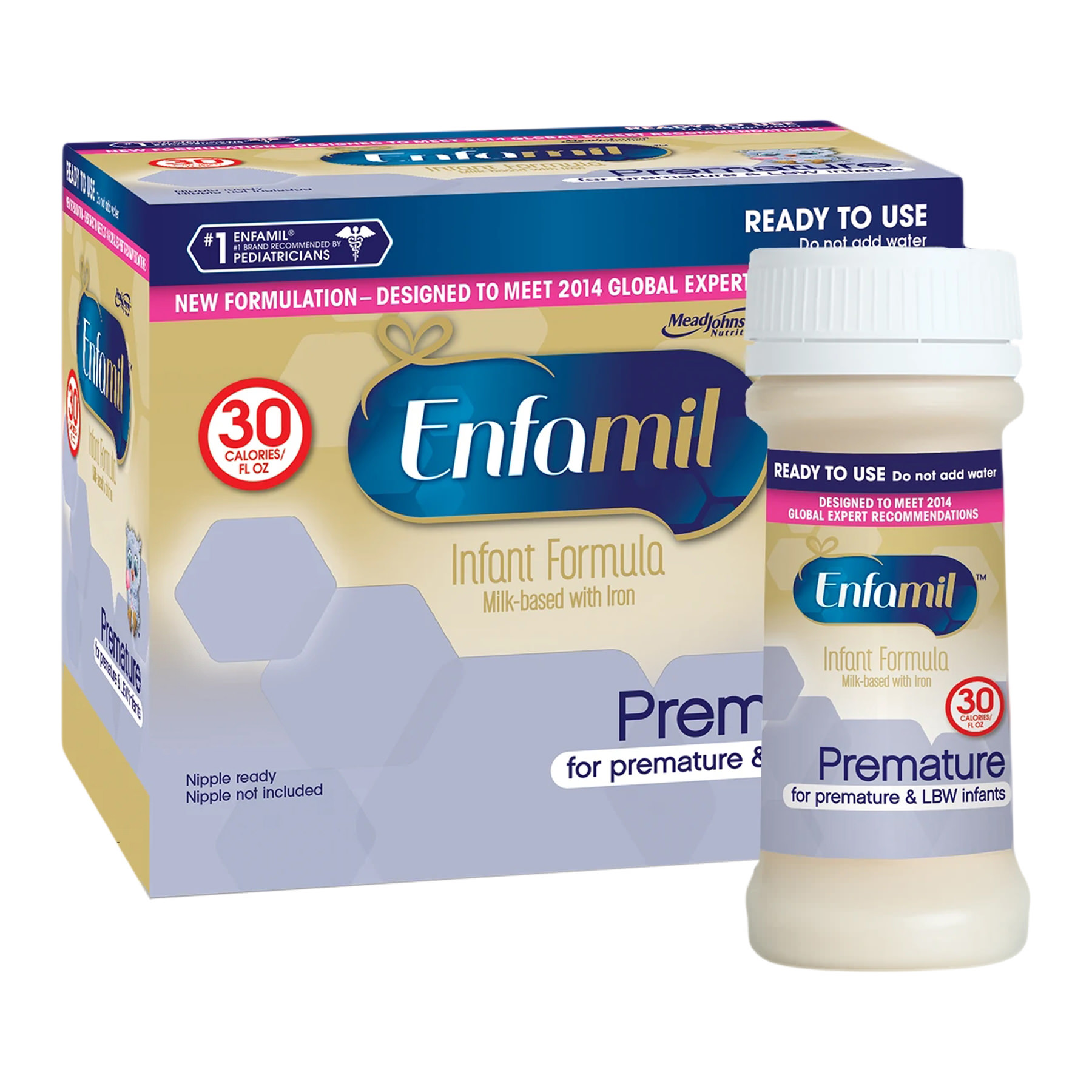 Enfamil Premature Infant Formula with Iron, 30 Cal, 2 oz - Case of 48