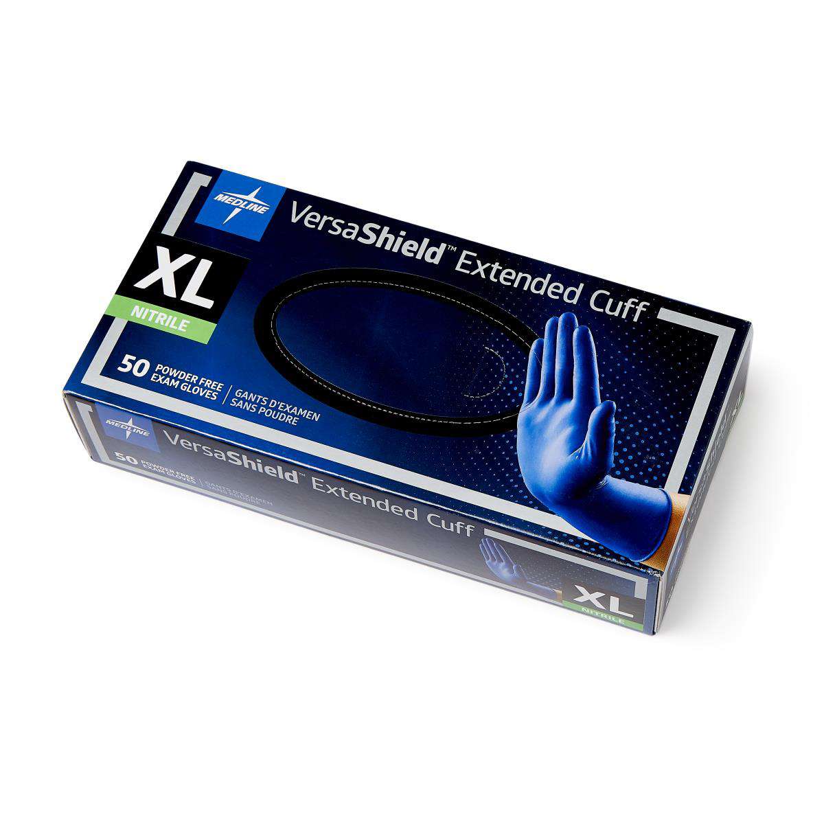 Versashield Extended Cuff Powder-free Nitrile Exam Gloves, Extra Large ...