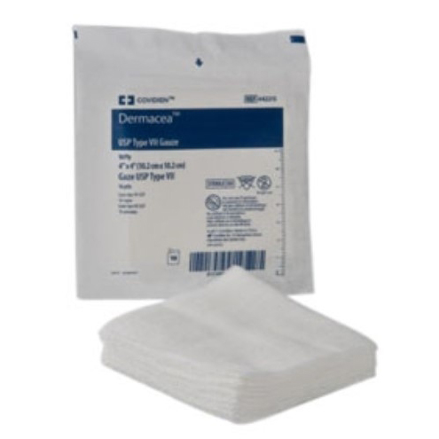Dermacea 12-Ply USP Type VII Gauze Sponges, Peel Back Package, Sterile ...