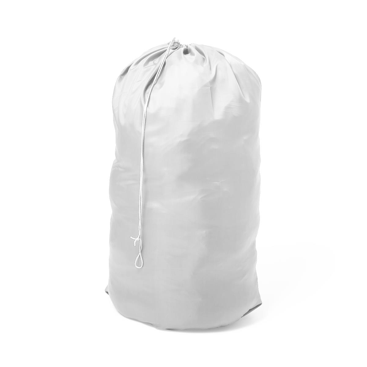 Medline 200 Denier Nylon Hamper Bag with Drawcord, 18", White - 1 Dozen