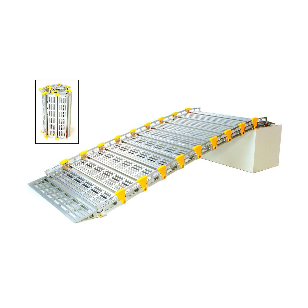 10' Roll-A-Ramp Folding Wheelchair Ramp, 22" Wide - Easy Access Solution