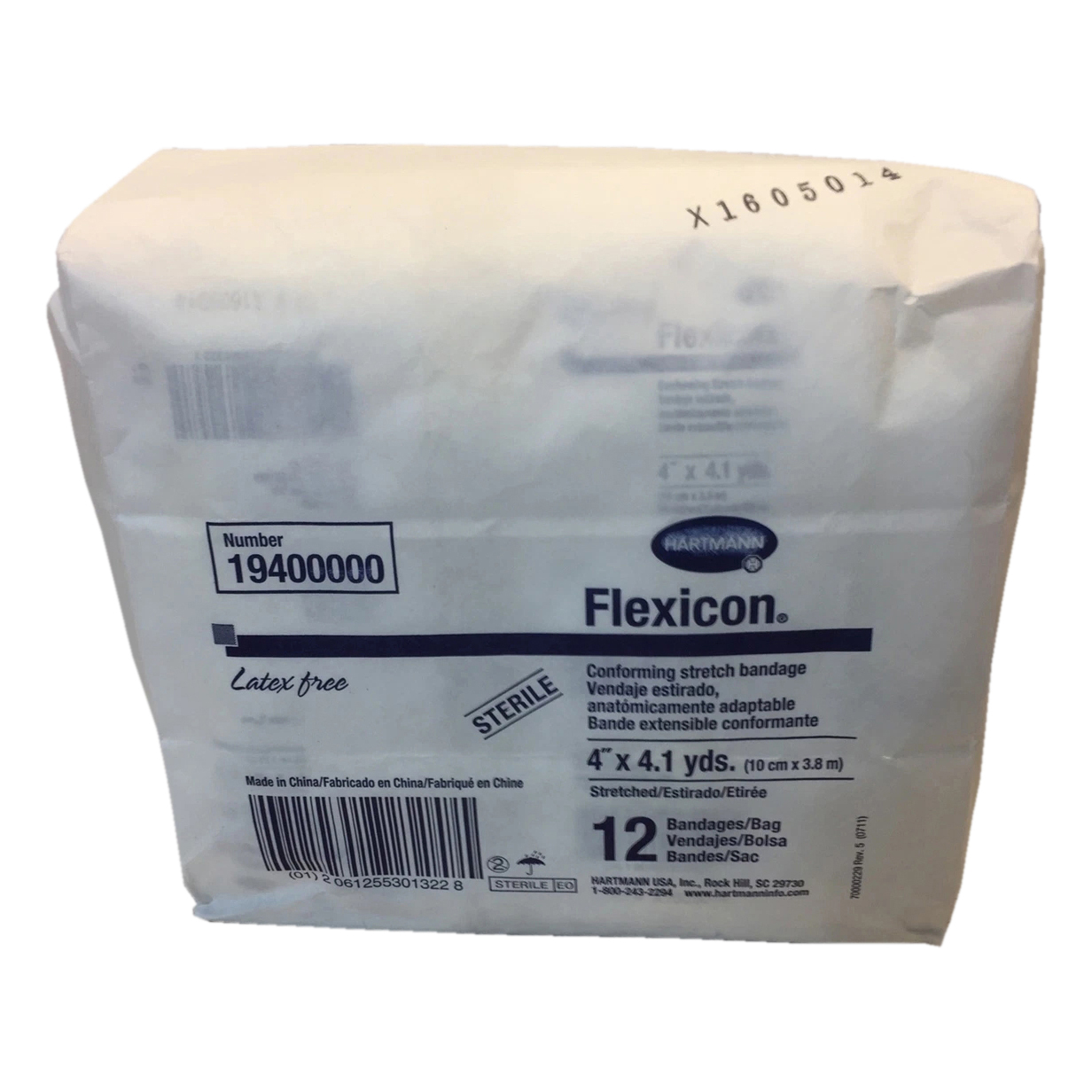 Flexicon Sterile Conforming Bandage, 4 Inch x 4-1/10 Yard - Case of 96