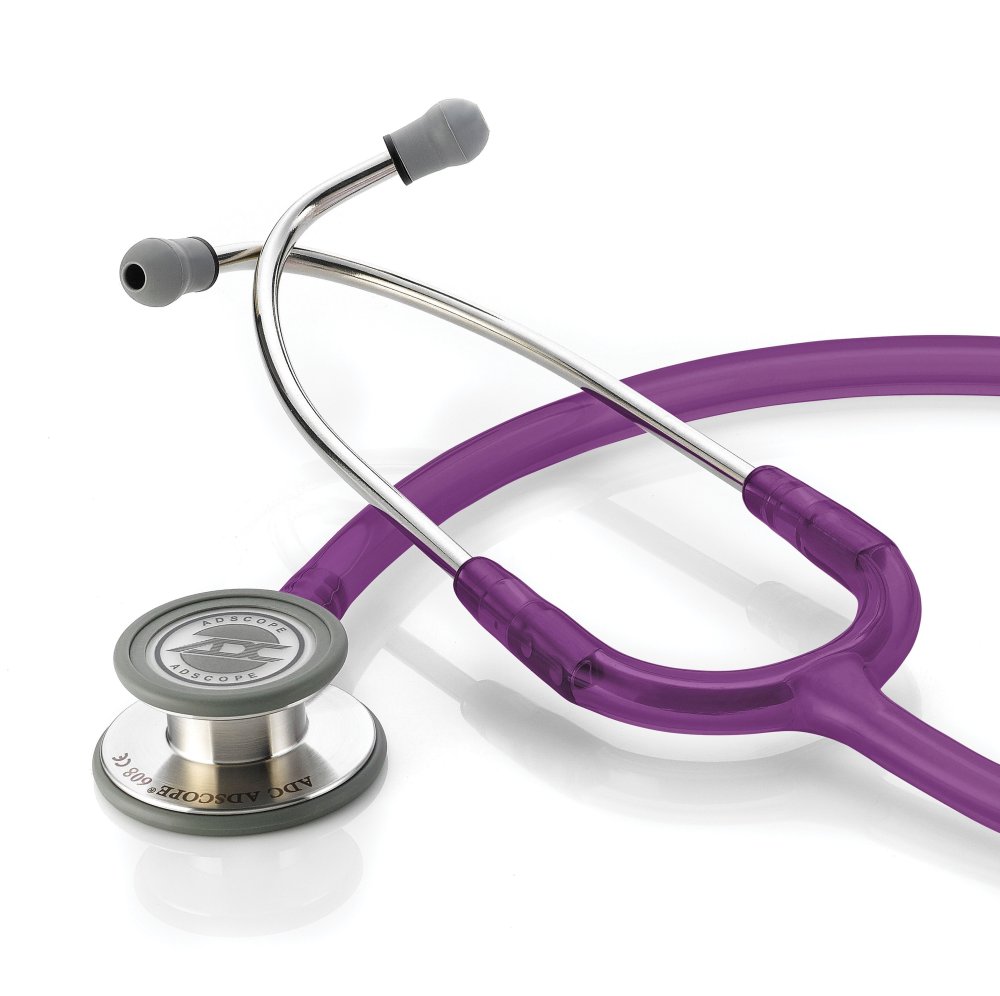 ADC Adscope 608 Convertible Clinician Stethoscope, Amethyst